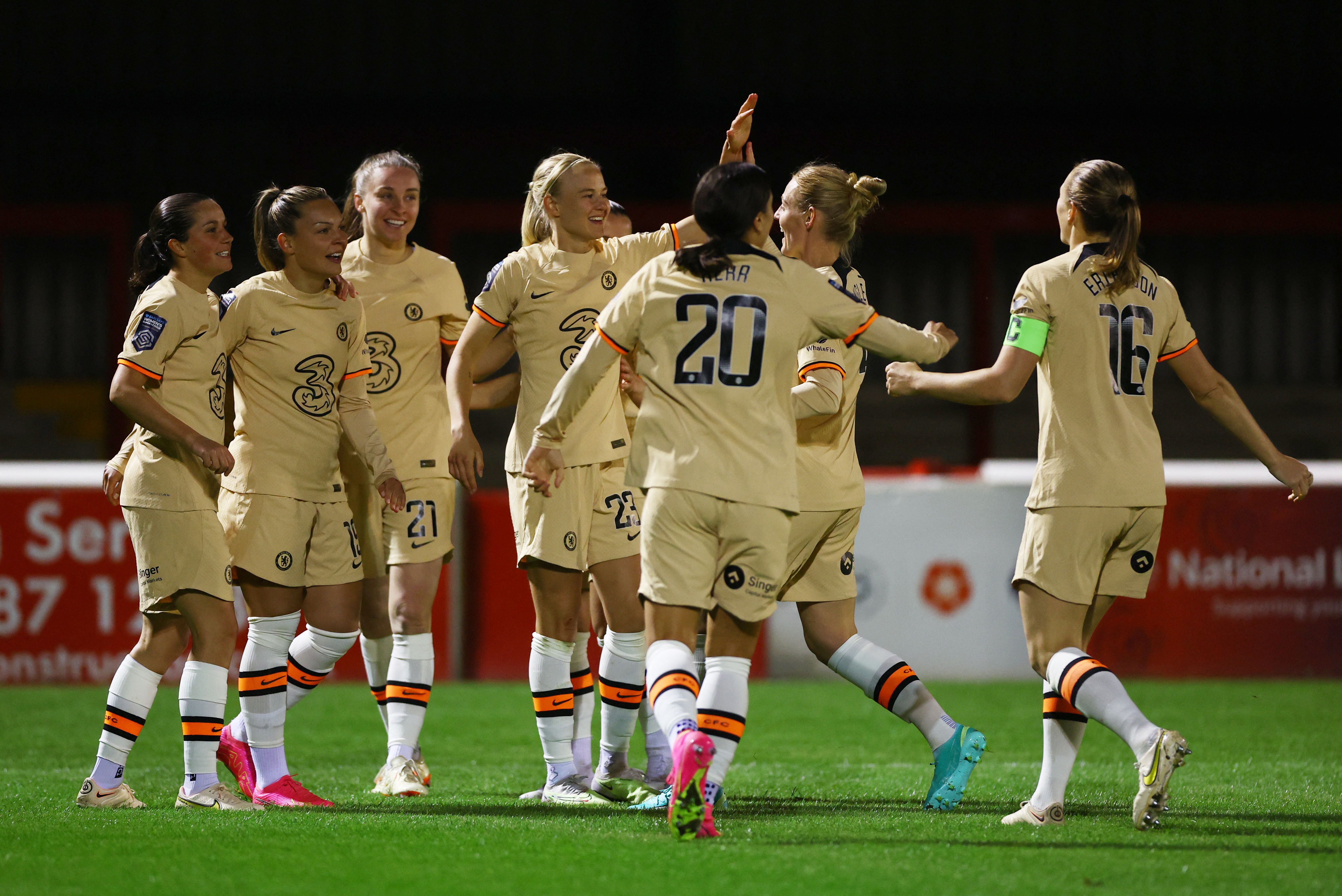 Chelsea's Pernille Harder and Magda Eriksson have wholesome goal ...
