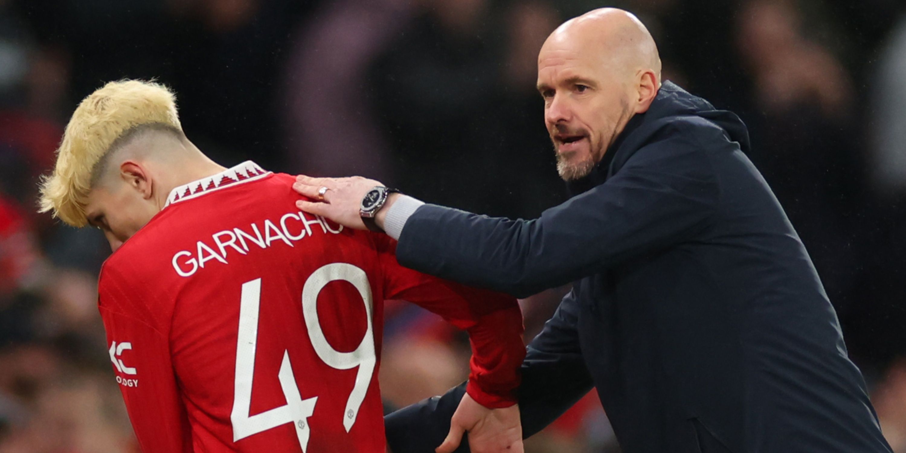 Erik ten Hag's classy speech to Alejandro Garnacho's family as he ...