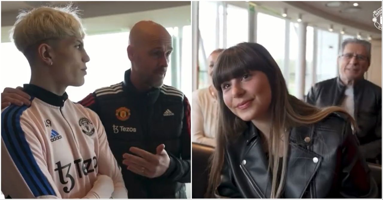 Erik ten Hag's classy speech to Alejandro Garnacho's family as he ...