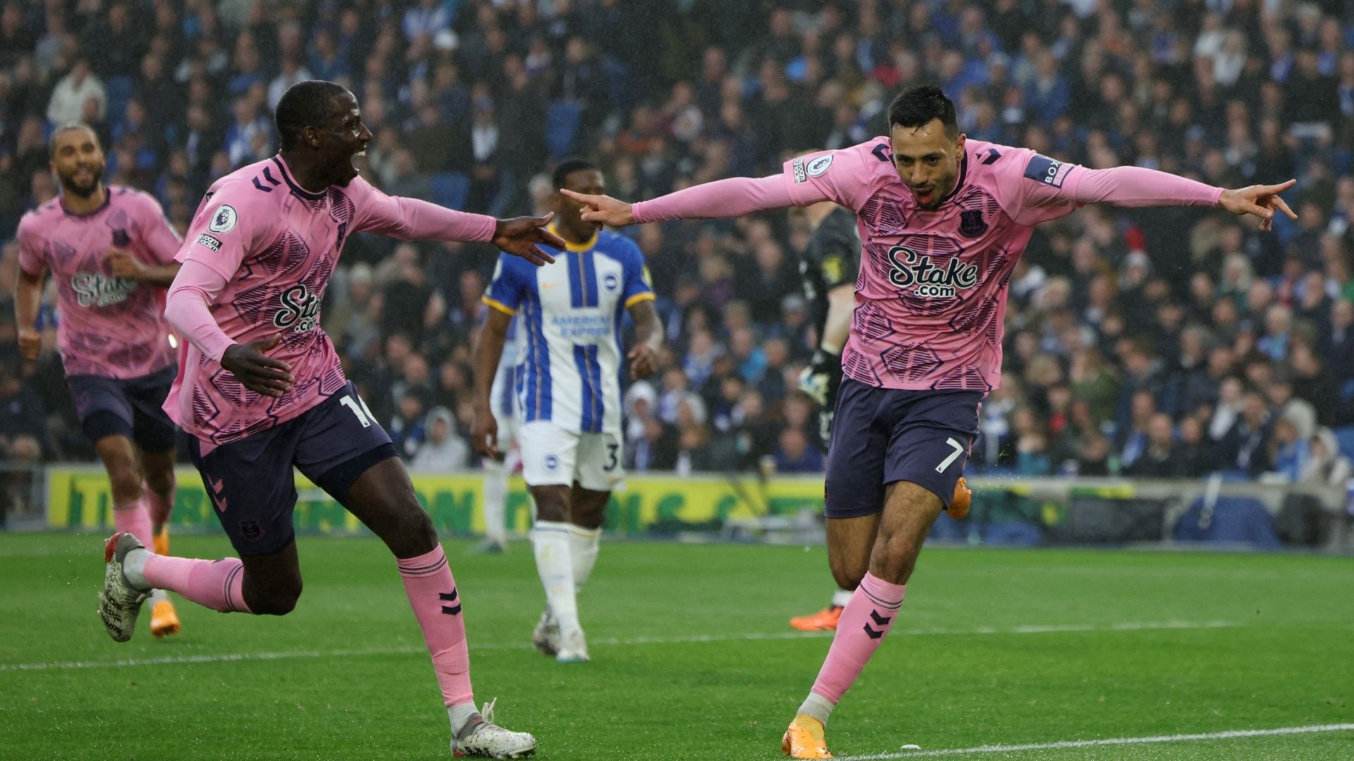 Brighton 1-5 Everton: Fan goes viral for furious reaction to Dwight ...