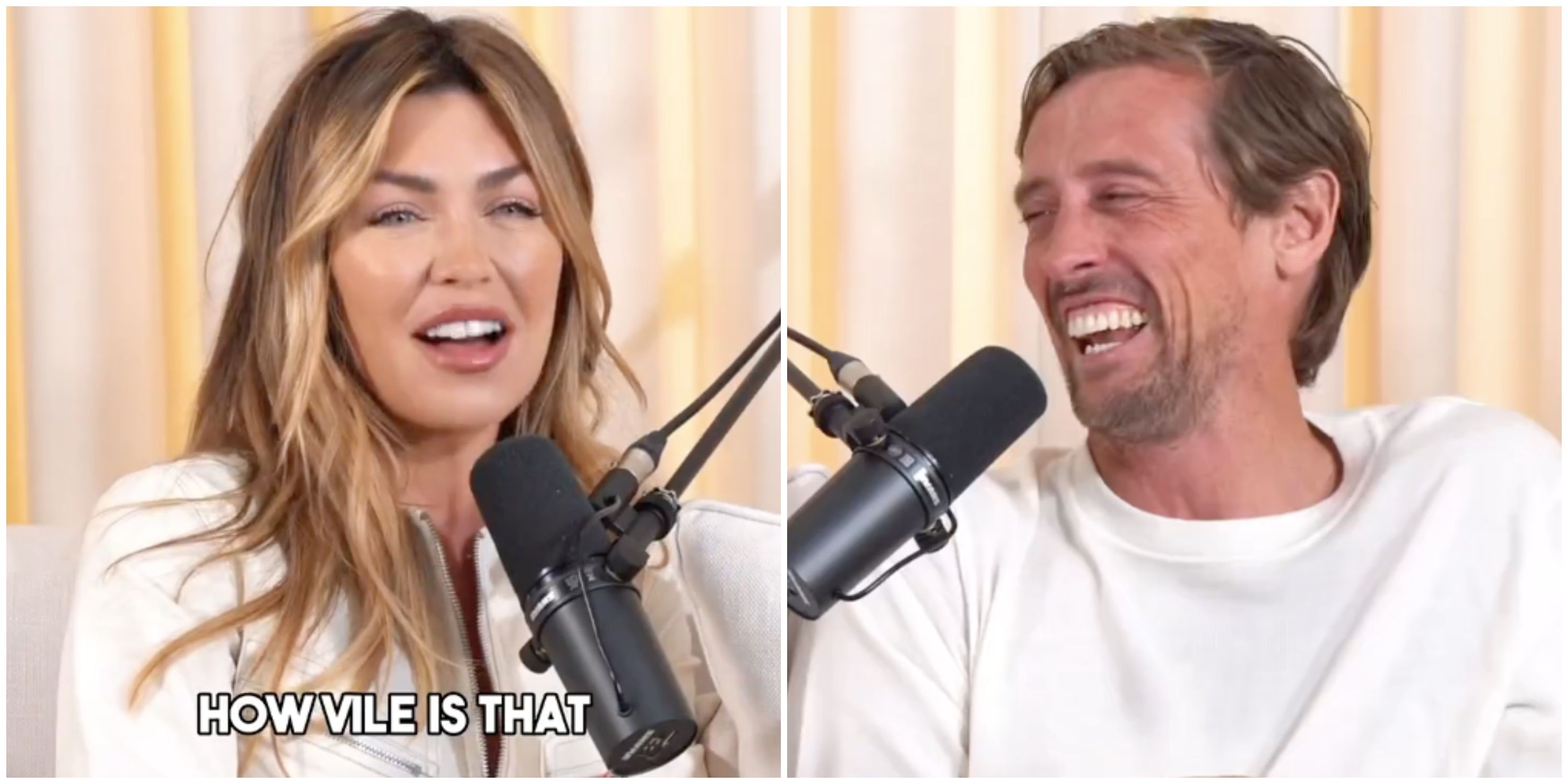 Abbey Clancy reveals the texts Peter Crouch sends when he's 'feeling lucky'