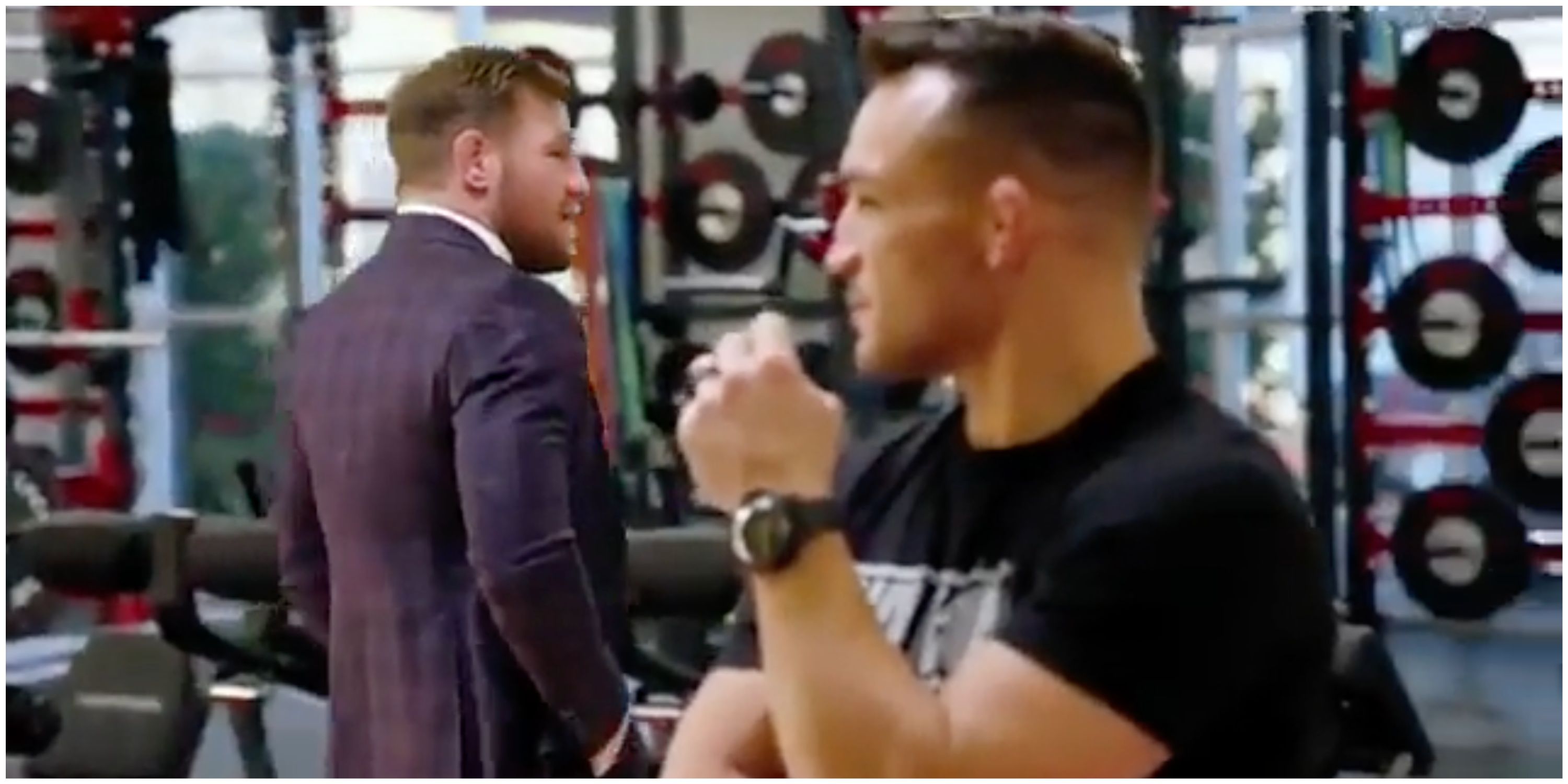 Conor McGregor showed Michael Chandler who's boss during backstage ... Conor McGregor showed Michael Chandler who's boss during backstage ...