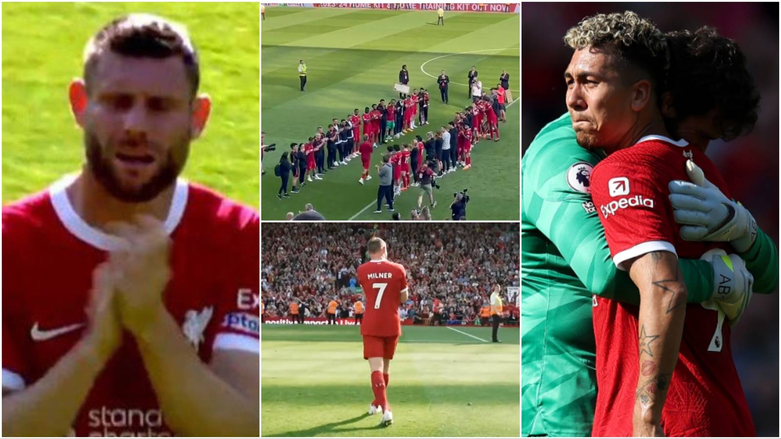Roberto Firmino and James Milner were in tears after incredible send ...