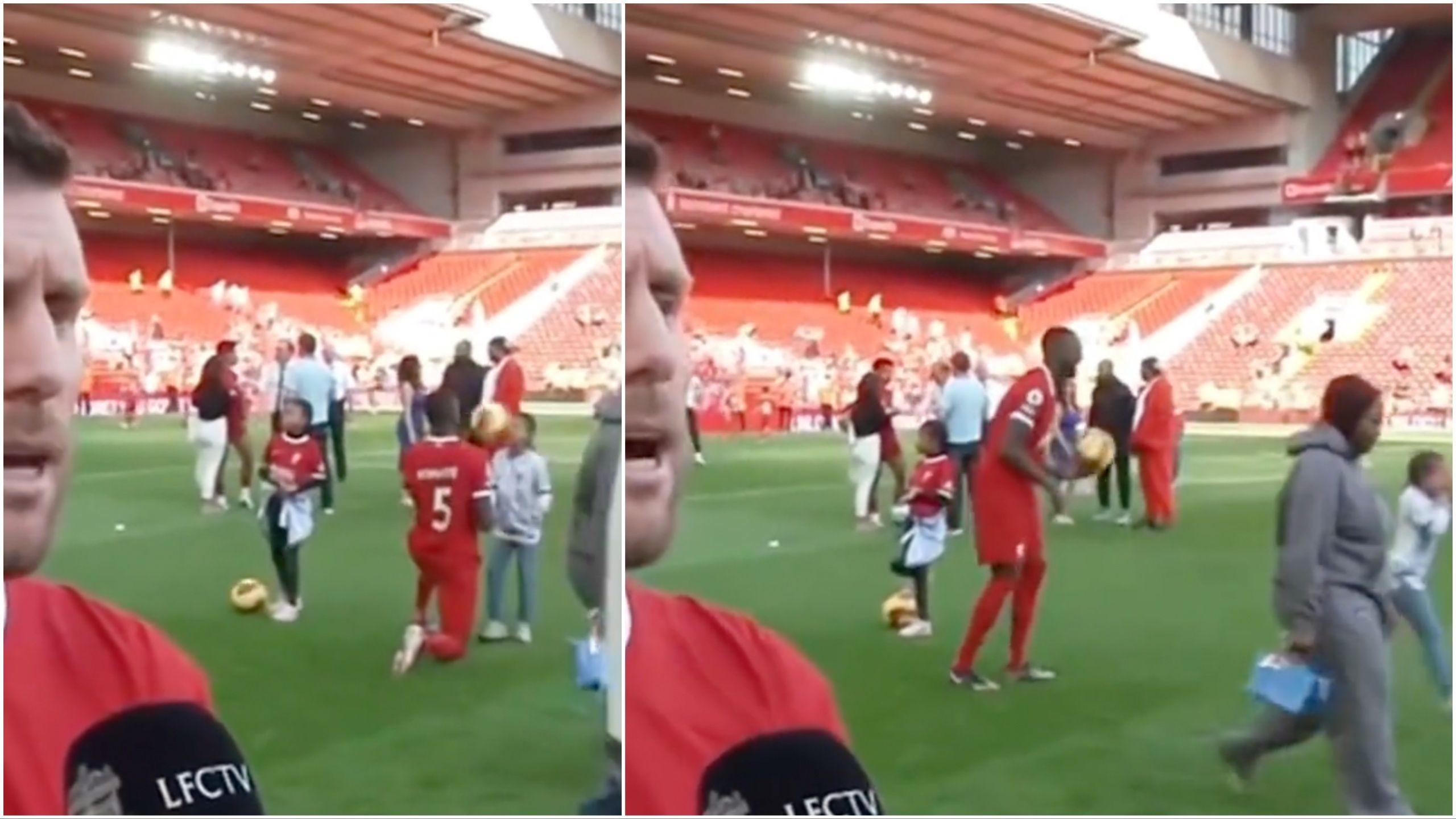 Liverpool fans spot Konate's actions in background during Milner's ...