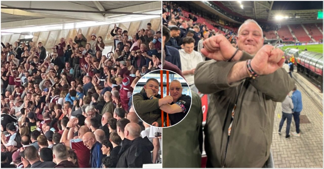 West Ham fan ‘Knollsy’ pictured with battered face after fending off AZ ...