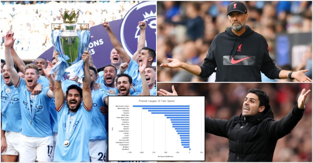 Man City net spend: How does it compare to other PL clubs over the last ...