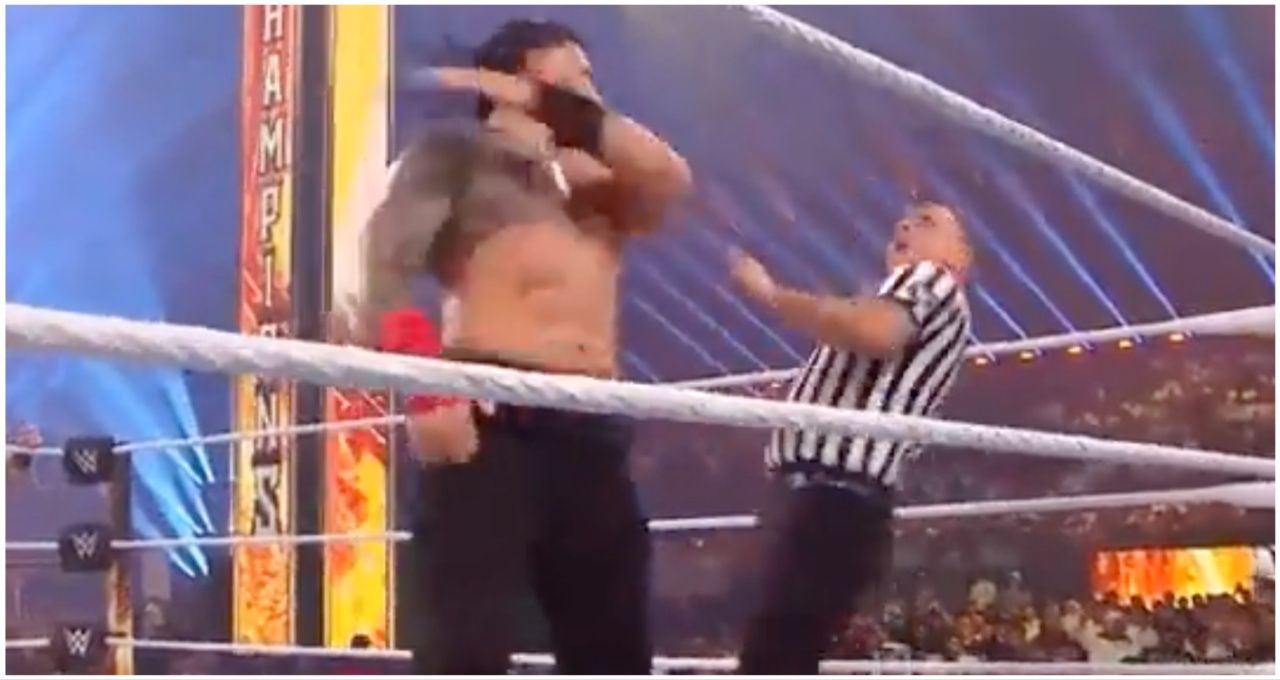 Roman Reigns threatened to 'pimp slap' ref at WWE Night of Champions