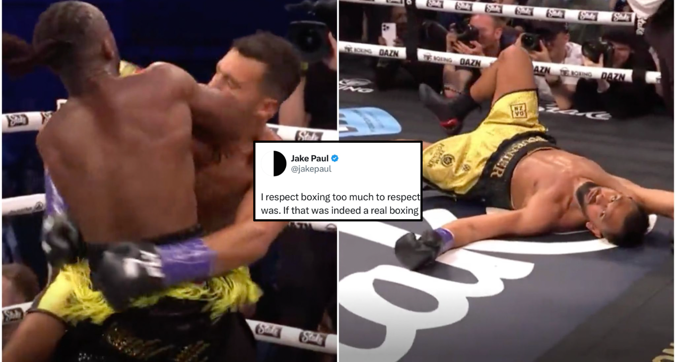 Jake Paul's tweet goes viral after KSI controversially knocks out Joe Fournier