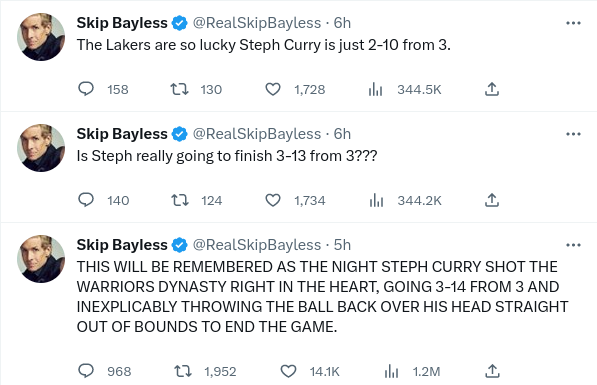 Steph Curry: Skip Bayless rips into Golden State Warriors star after ...