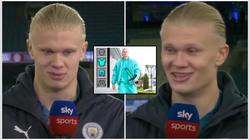 Erling Haaland posts a picture of himself playing MINECRAFT... after ...