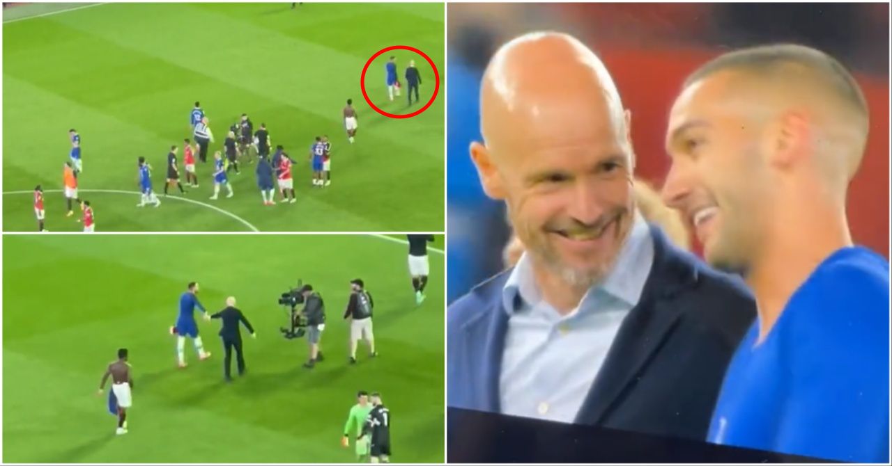 Man Utd boss Erik ten Hag opens up on chat with Hakim Ziyech after Chelsea win and reveals they ...