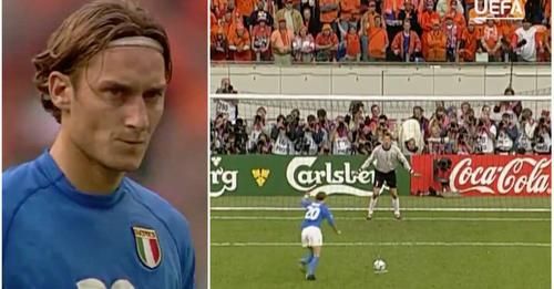 Francesco Totti took an outrageous penalty vs Netherlands at Euro 2000