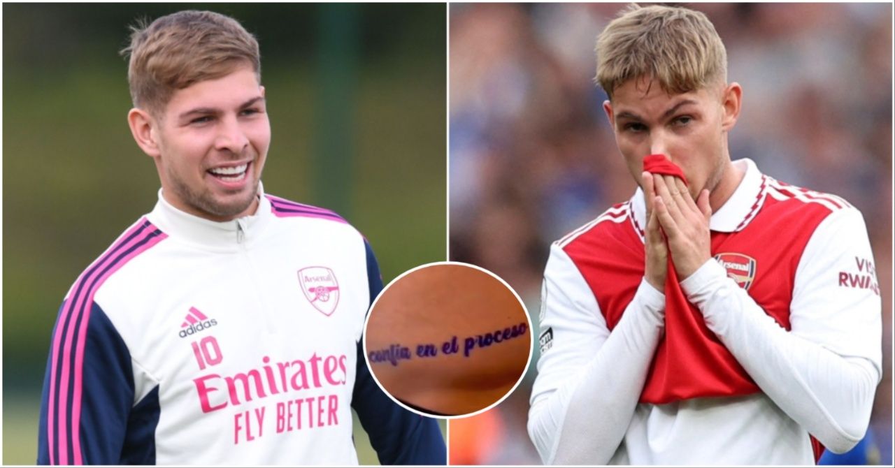 Arsenal's Emile Smith Rowe splits fans with two new tattoos