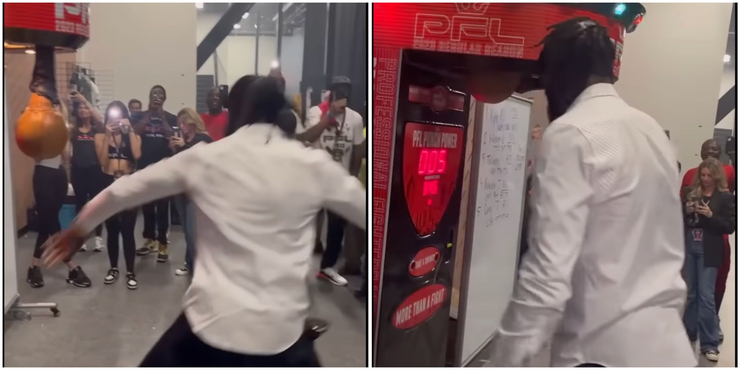 Deontay Wilder hits punch machine with so much power that he causes glitch