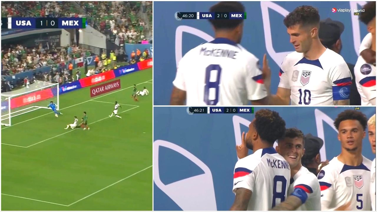 Christian Pulisic and Weston McKennie’s ice-cold celebration during USA ...