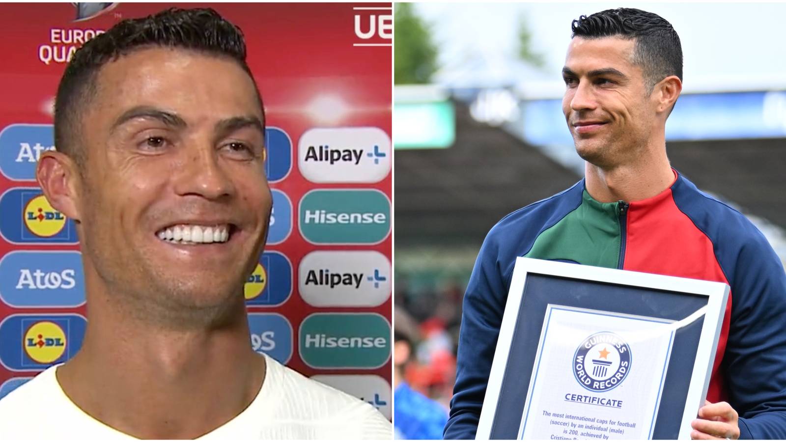 Cristiano Ronaldo’s interview after achieving new Guinness World Record ...