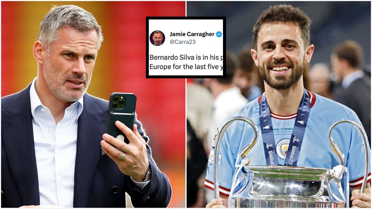 Jamie Carragher’s tweet about Man City's Bernardo Silva potentially ...