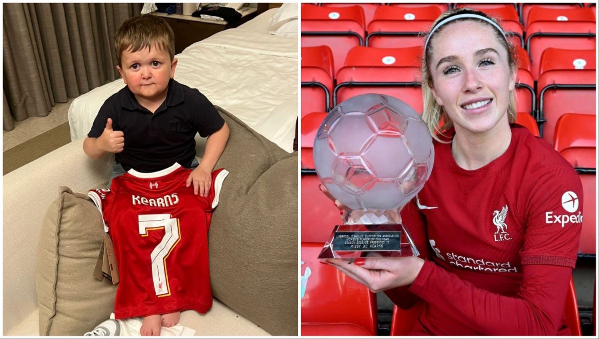 Hasbulla appears to confirm he's a Liverpool fan after meeting women's ...