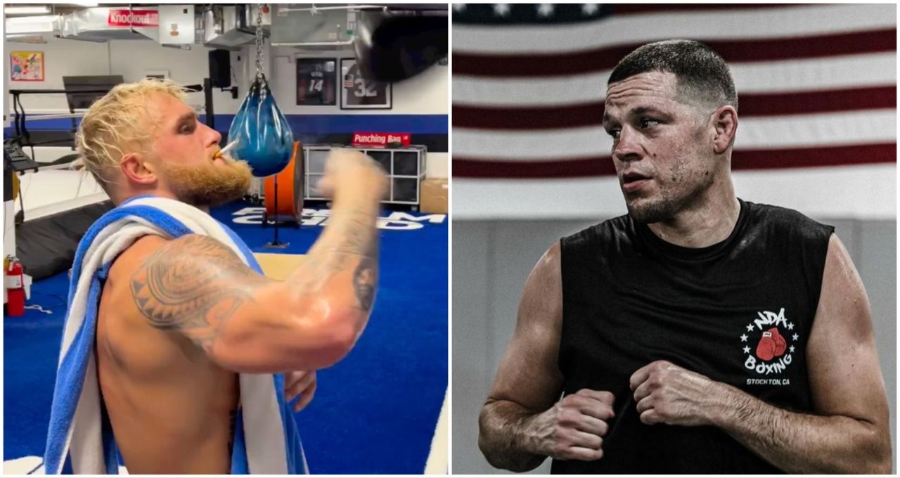 Jake Paul trolls Nate Diaz by smoking in training after rule-change