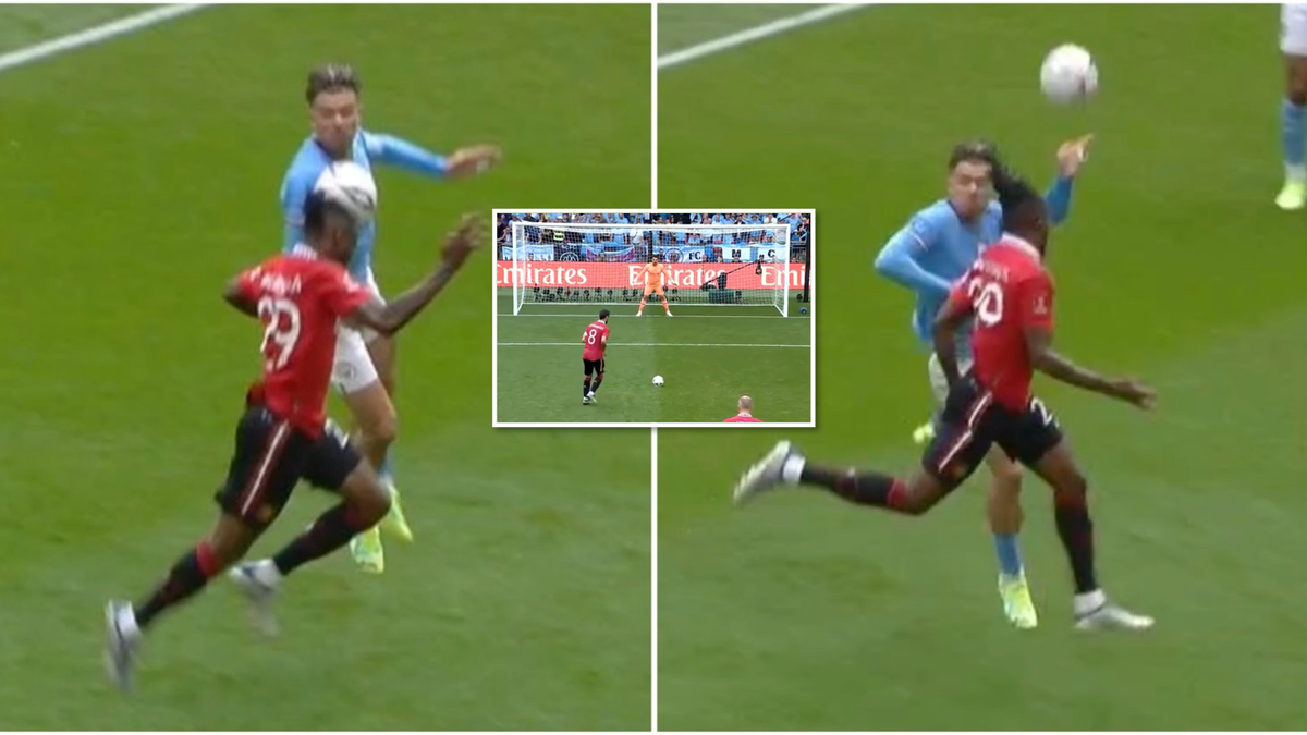 FA Cup final: Jack Grealish penalised for handball after controversial ...