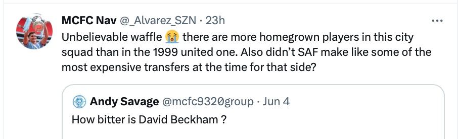 David Beckham rattles Man City fans with comments about club’s ...