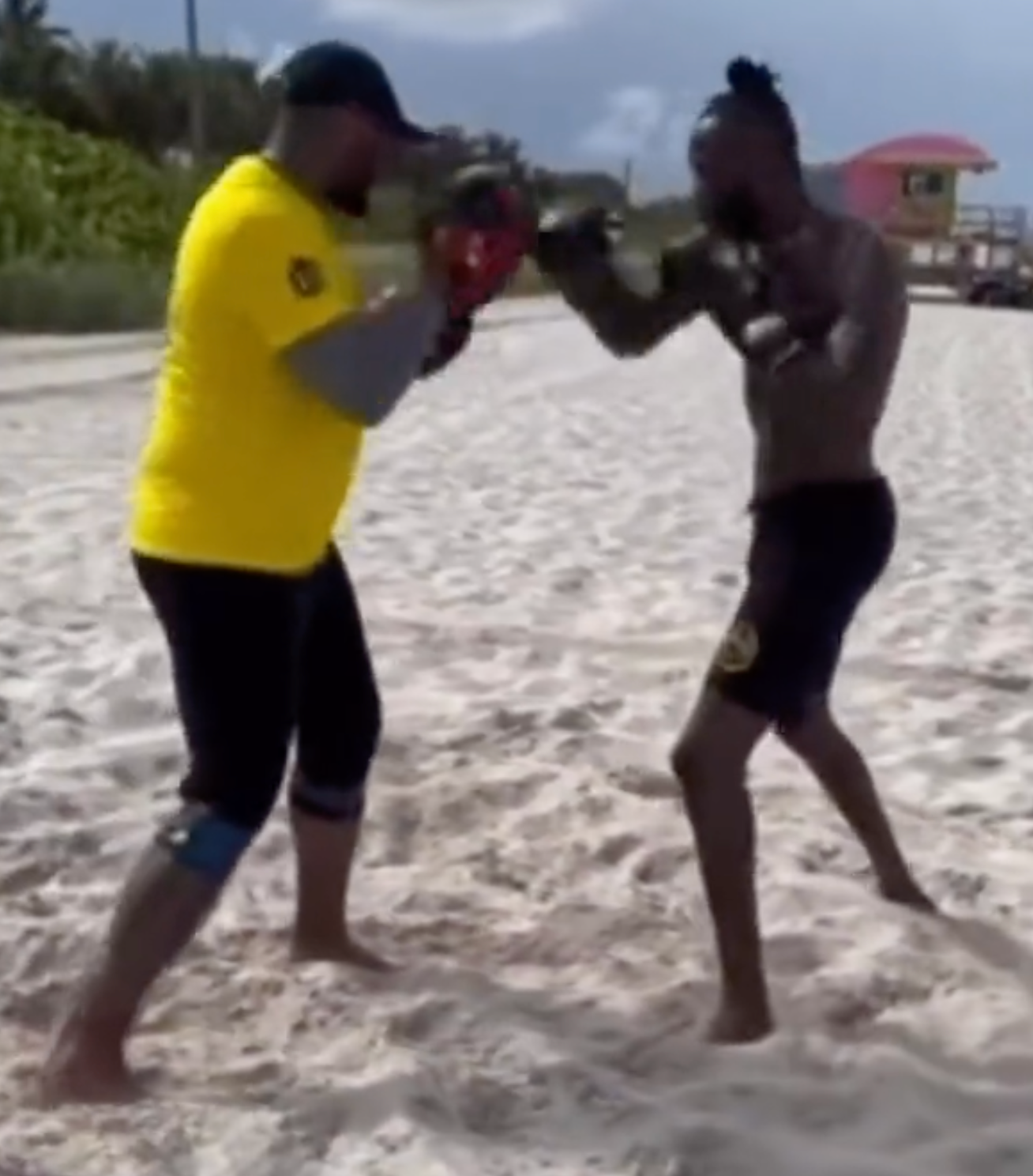 Deontay Wilder's legs leave fans stunned as new training footage emerges