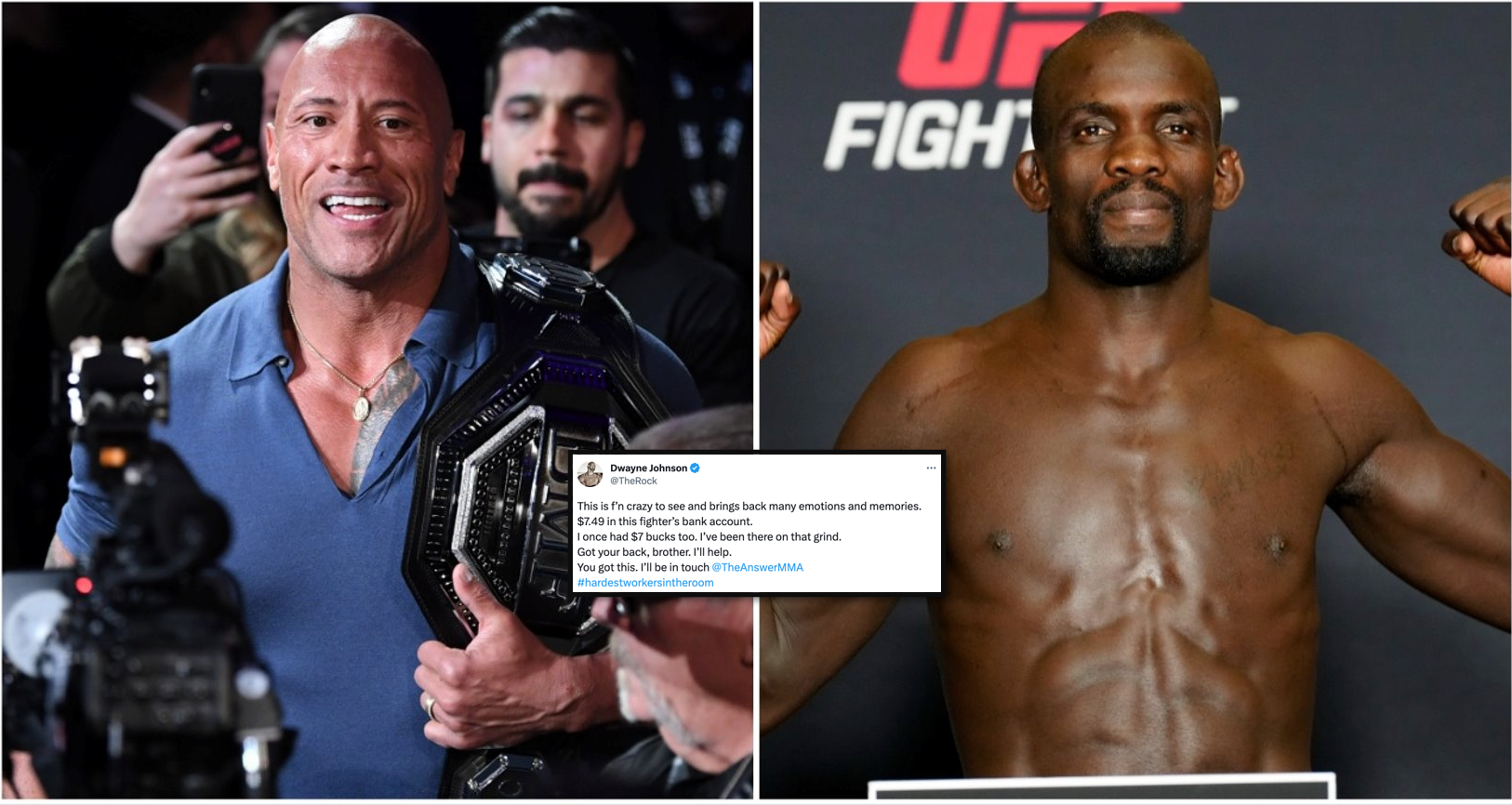 Dwayne 'The Rock' Johnson shows class with tweet about UFC fighter who ...