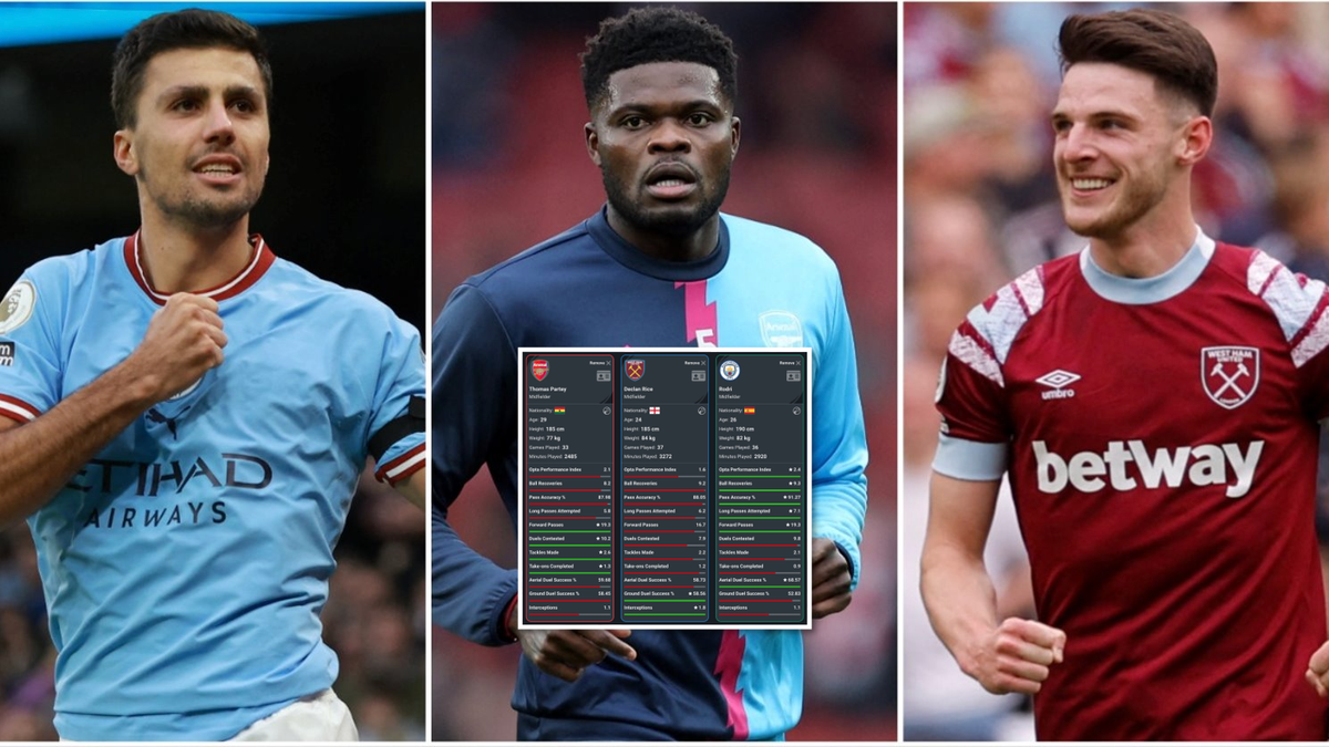 Rice vs Partey vs Rodri: The winner of 25 key stats proves who's the ...