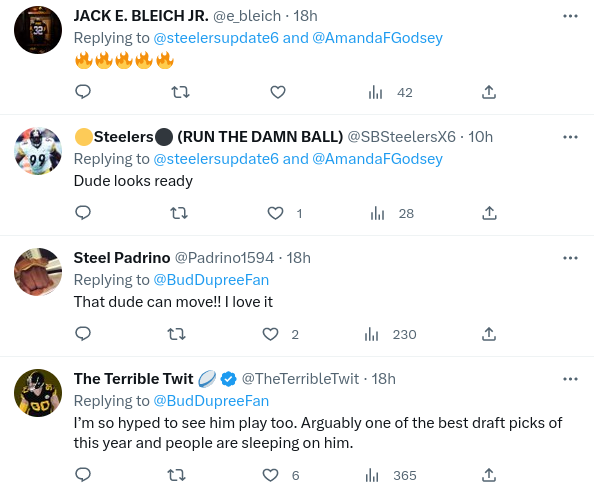 Pittsburgh Steelers: Fans 'hyped' as footage emerges of rookie that ...