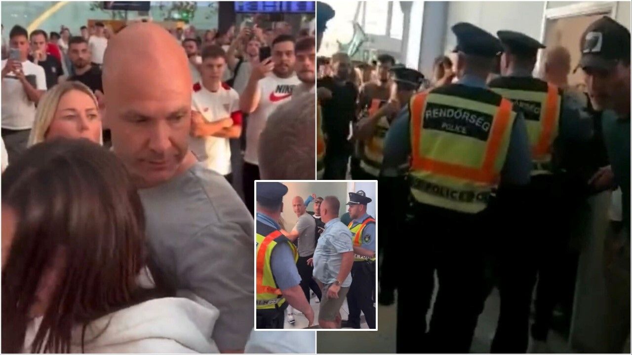 Anthony Taylor hounded by Roma fans in chaotic scenes after Europa ...