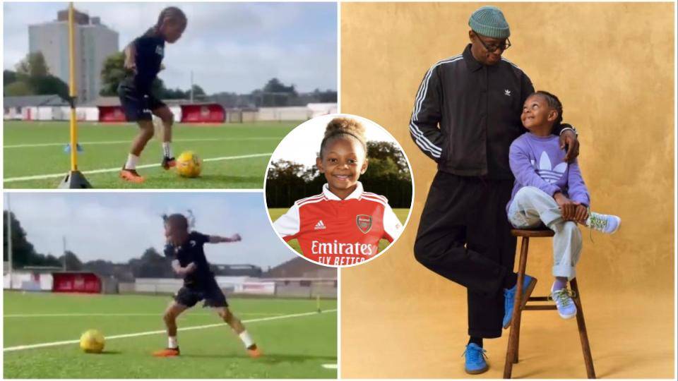 Ian Wright's granddaughter shows off impressive football skills in ...