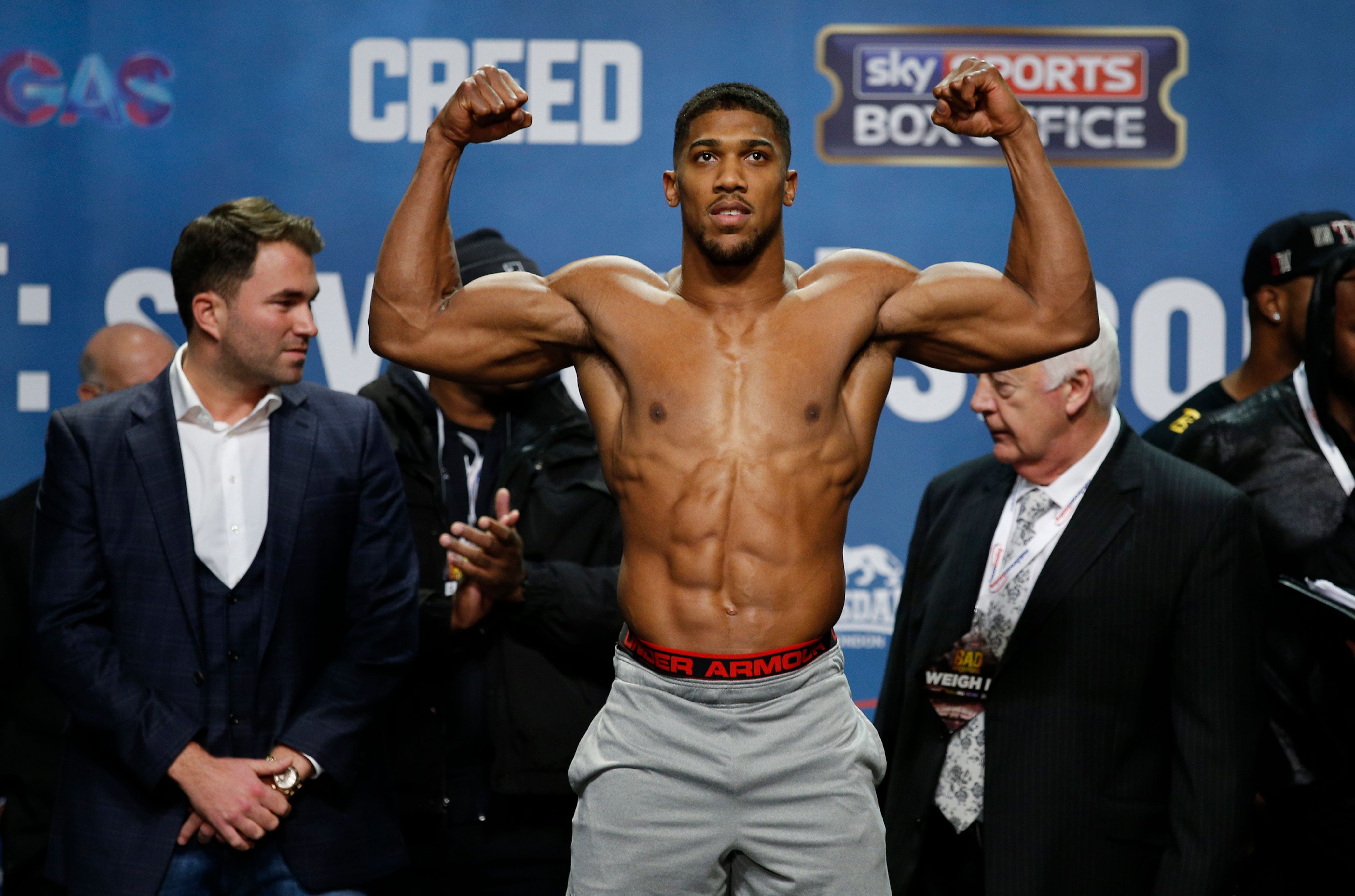 Anthony Joshua vs Dillian Whyte 2: AJ's physique from 2015 fight ...