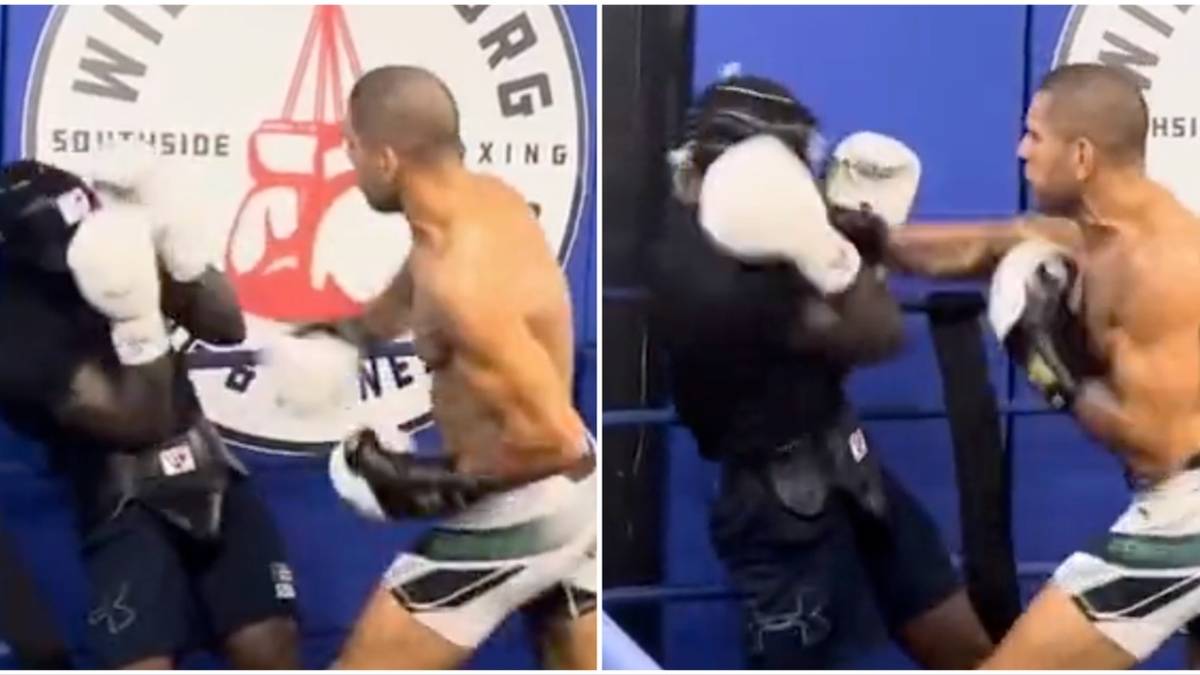 UFC: Alex Pereira shows off skills in sparring with Olympic boxer