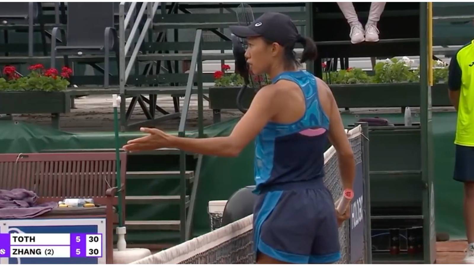 Zhang Shuai and Kiara Toth tennis controversy goes viral for terrible ...