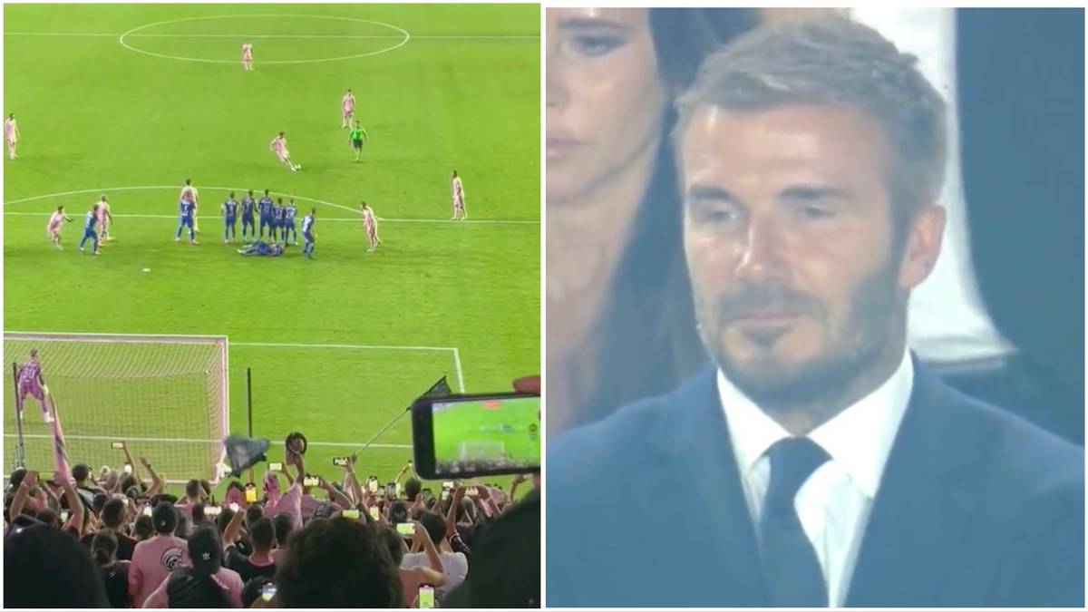 David Beckham’s emotional full-time reaction after Lionel Messi’s Inter ...