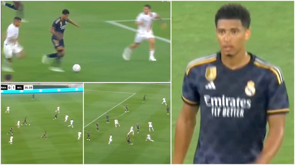Jude Bellingham’s Real Madrid debut highlights emerge as £88.5m man ...