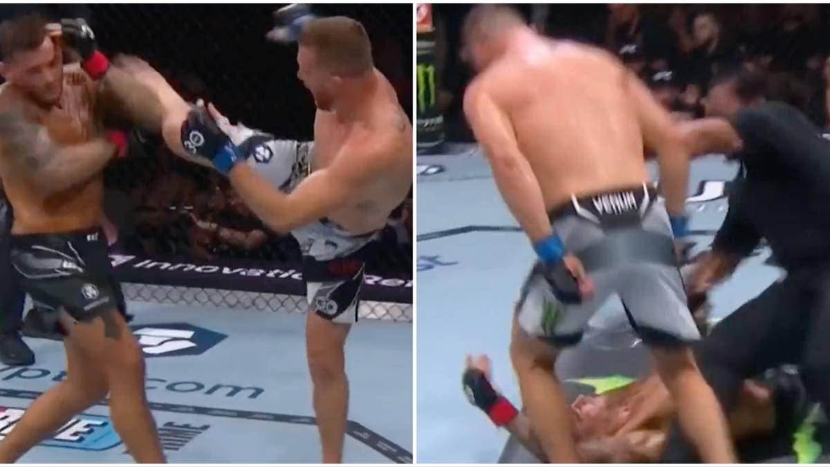 Justin Gaethje KO's UFC rival Dustin Poirier with incredible head kick