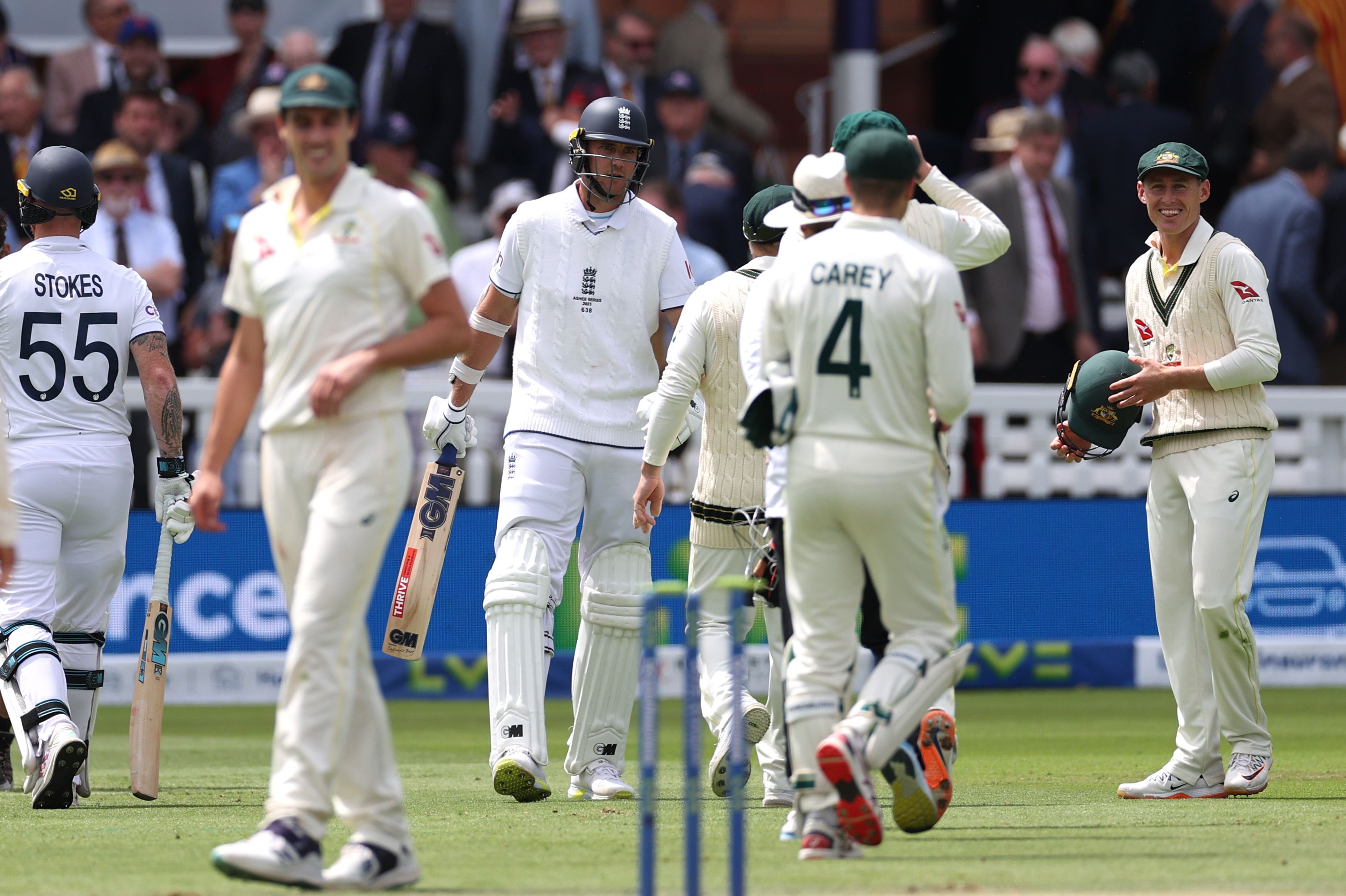 The Ashes: Stuart Broad heard laying into Alex Carey on stump mic