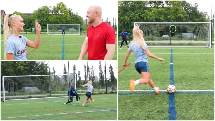Alisha Lehmann shows YouTuber just how good she is at football