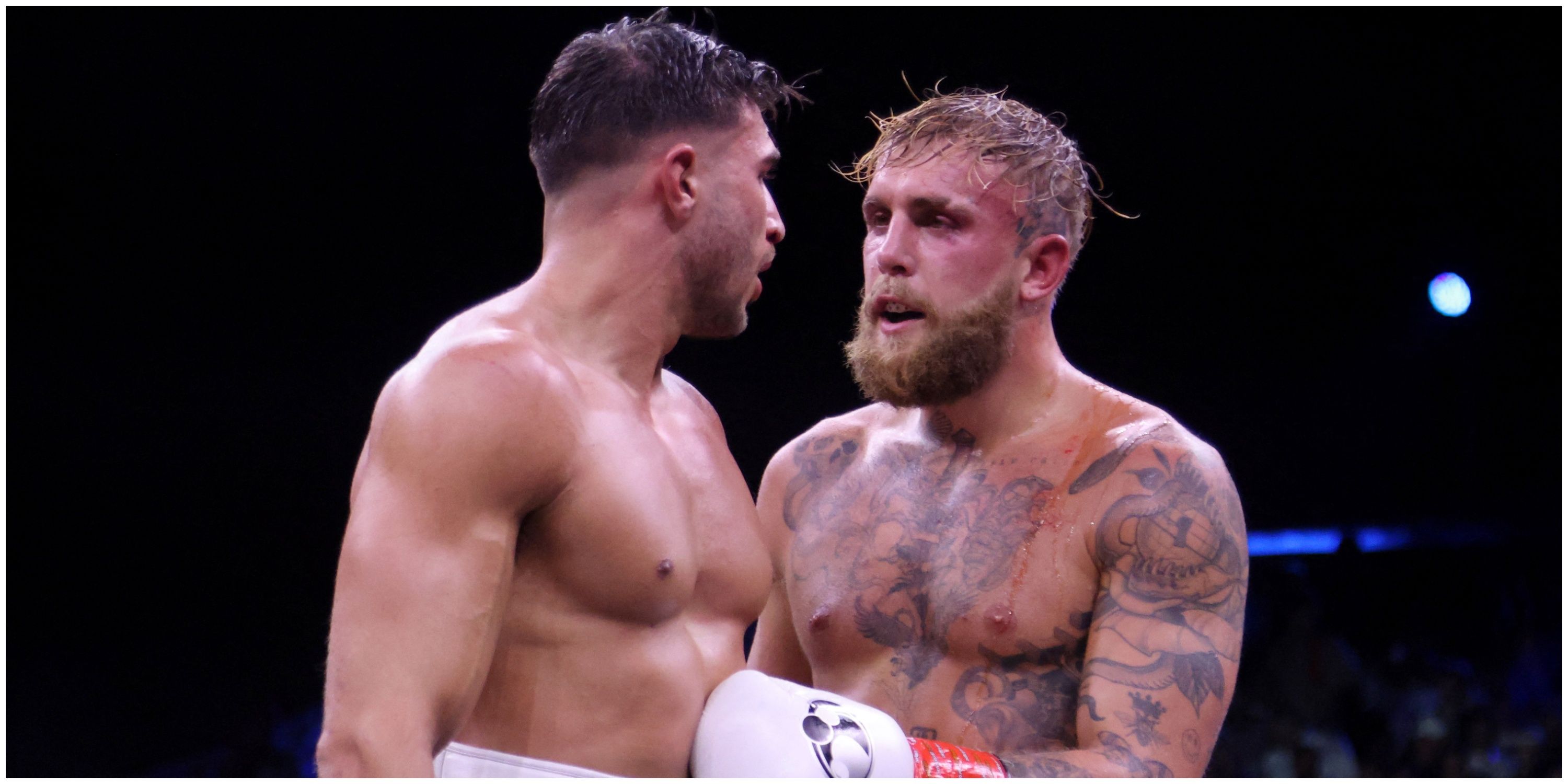 Jake Paul looking devastated in dressing room footage after Tommy Fury defeat