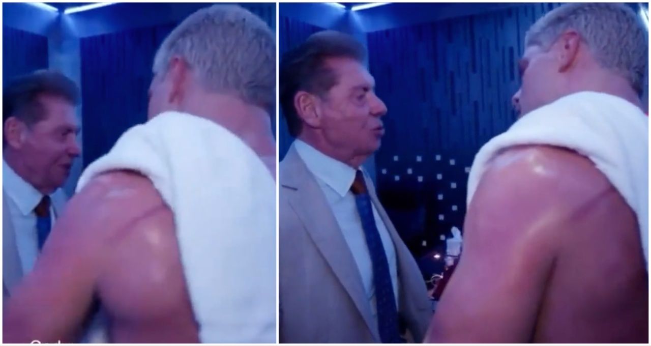 WWE: Backstage footage of Cody Rhodes & Vince McMahon after Seth ...