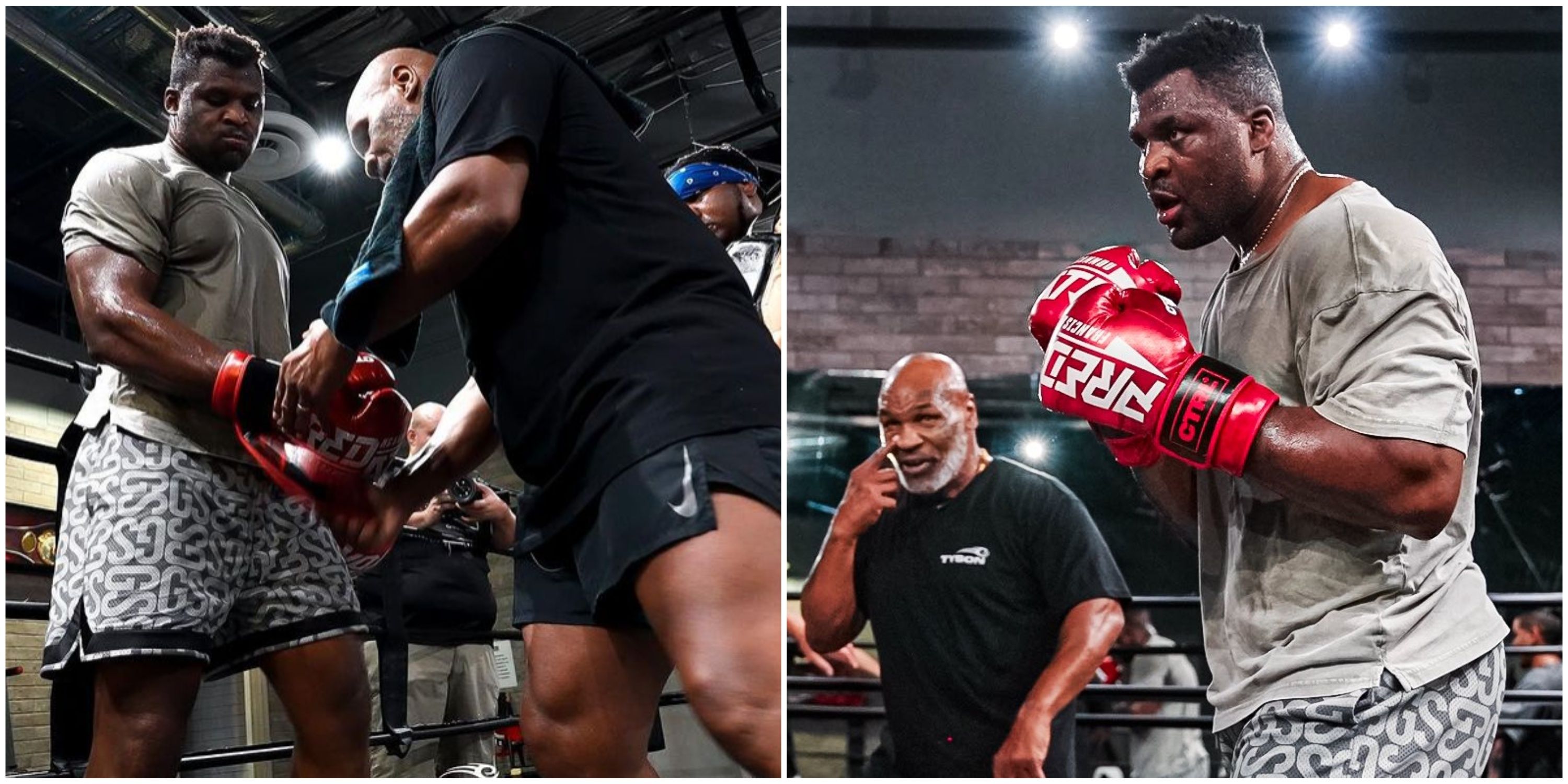 Francis Ngannou is in insane shape for Tyson Fury fight with Mike Tyson ...