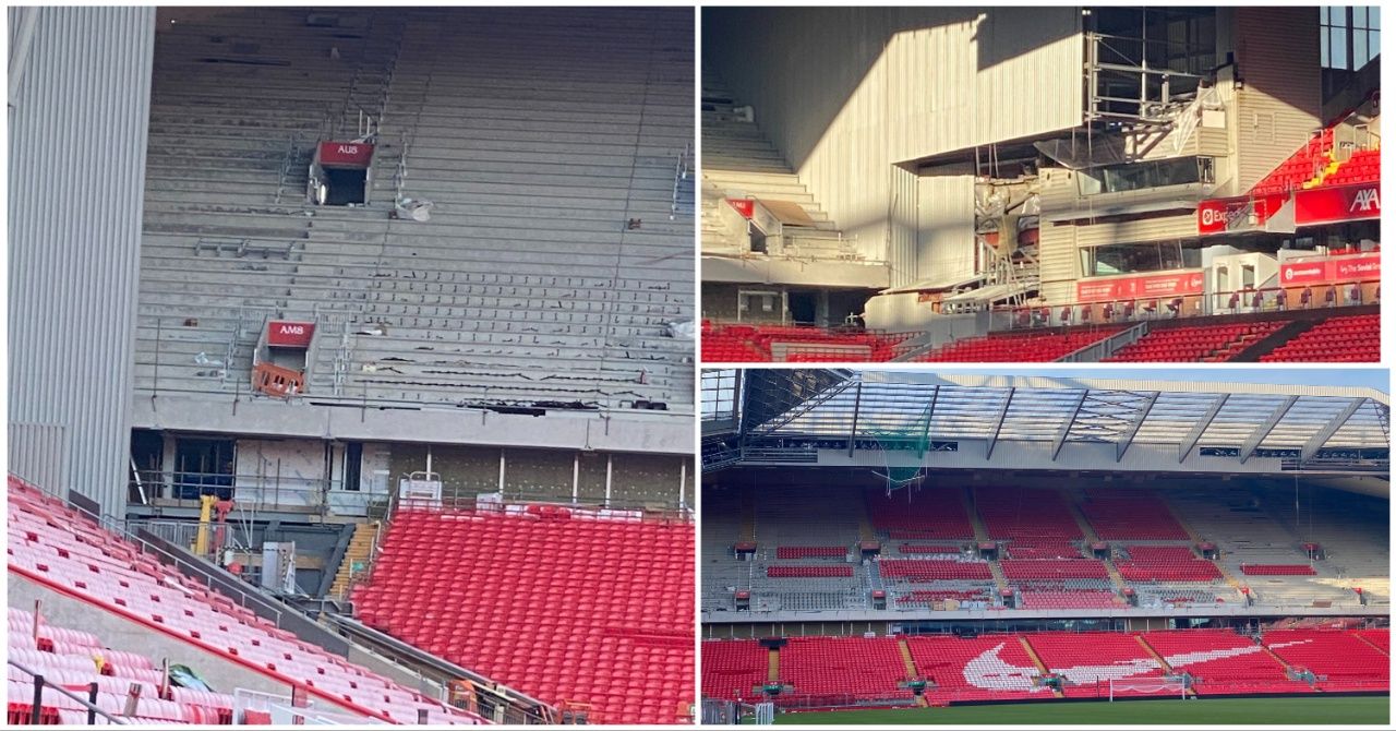 Latest images of Anfield before the Premier League season starts doesn ...