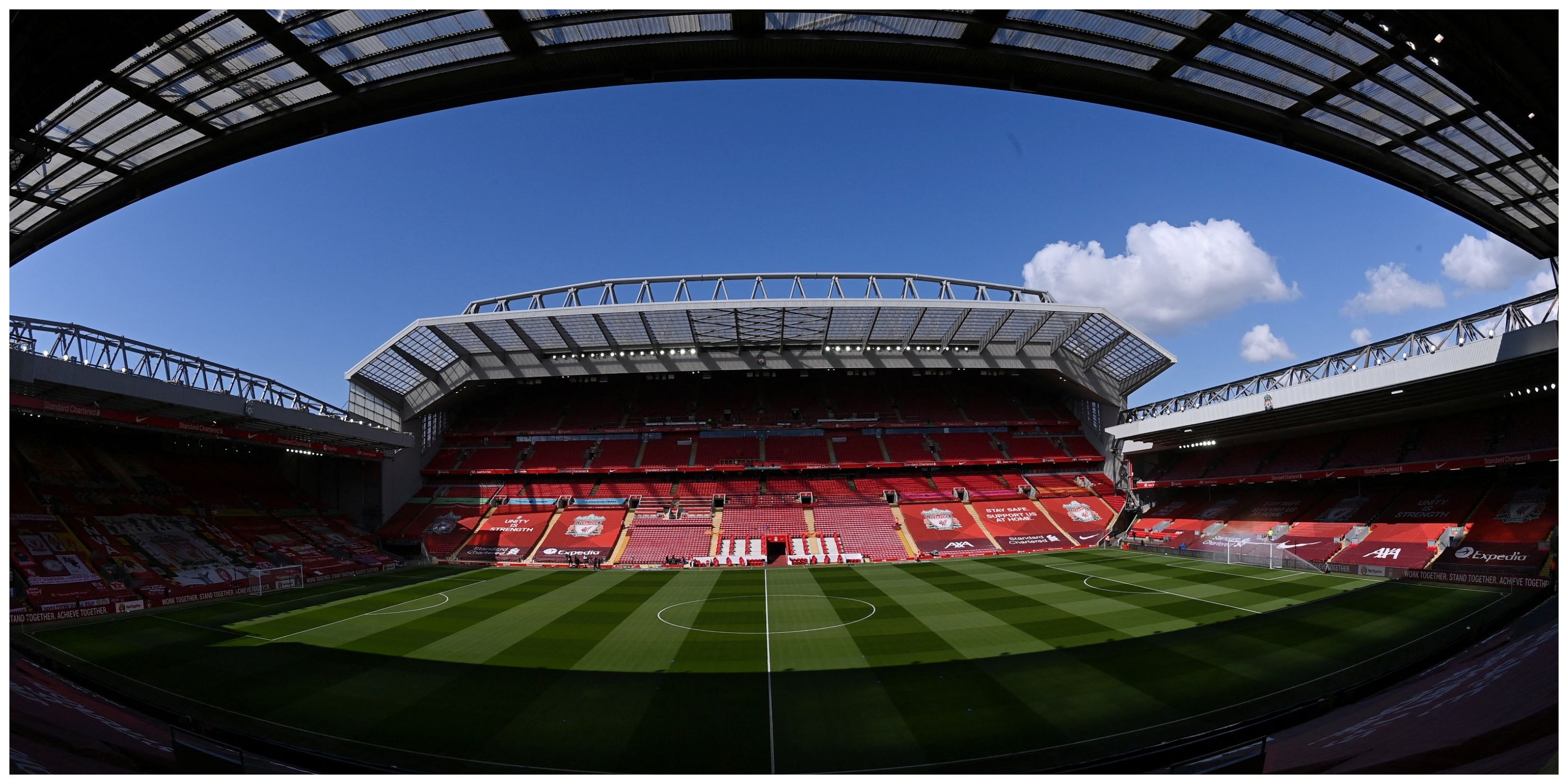 Latest images of Anfield before the Premier League season starts doesn ...