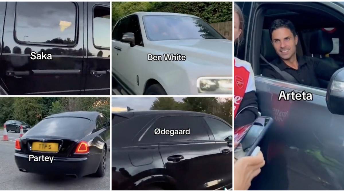 What cars do Arsenal players drive? Footage shows each player arriving ...