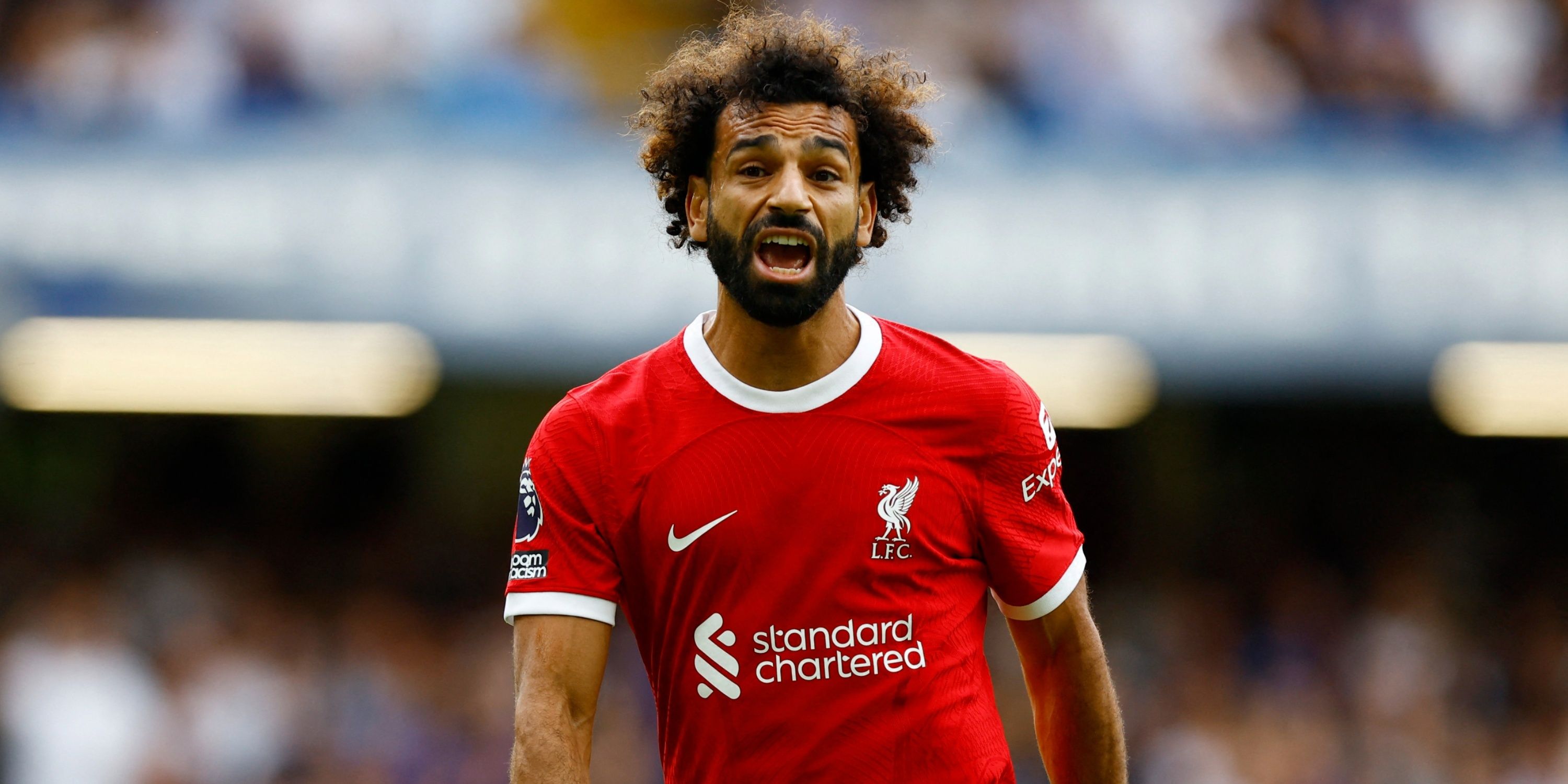 Mohamed Salah was fuming with his substitution during Chelsea vs Liverpool