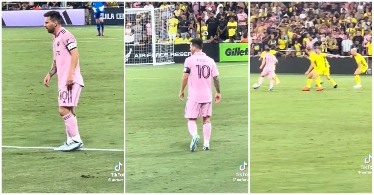 Footage emerges of Lionel Messi's movement before League Cup final goal