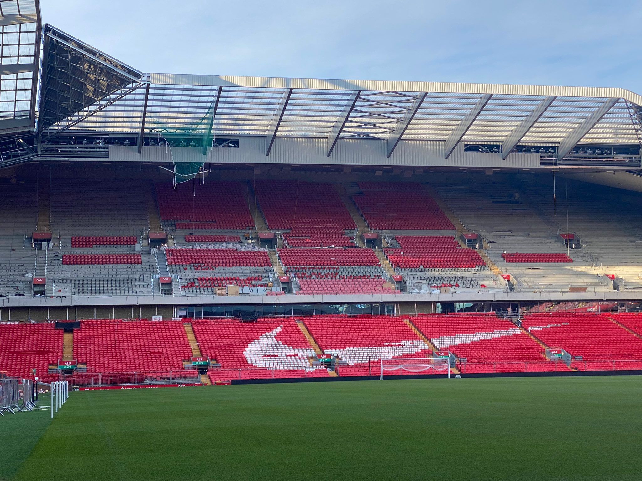 Latest images of Anfield before the Premier League season starts doesn ...