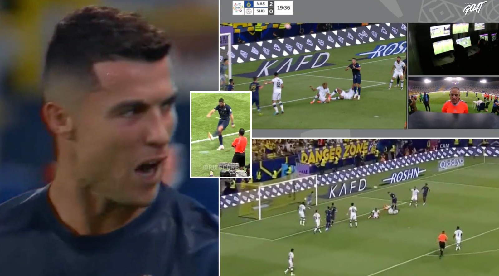Cristiano Ronaldo's furious comment after disallowed goal picked up by mics