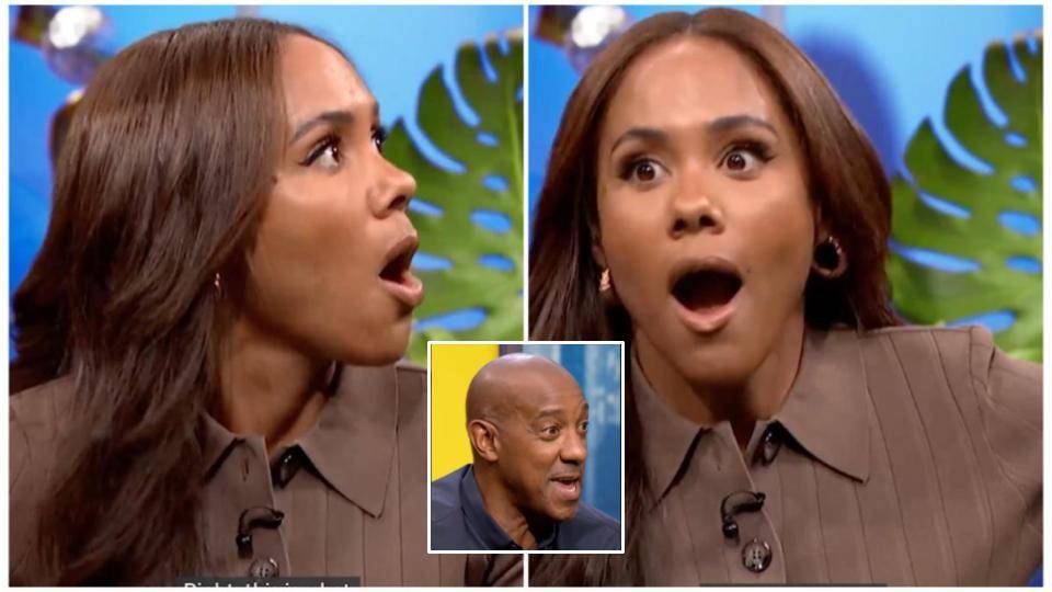 Alex Scott 'loses her cool' during Football Focus as England score at ...